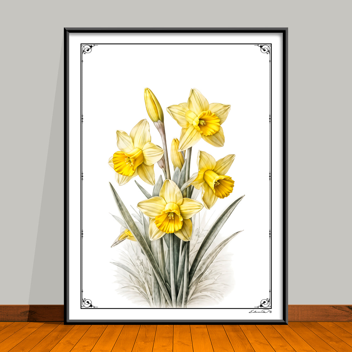 March Birth Flower Art Prints: Featuring the Daffodil – Studio 21 Graphix