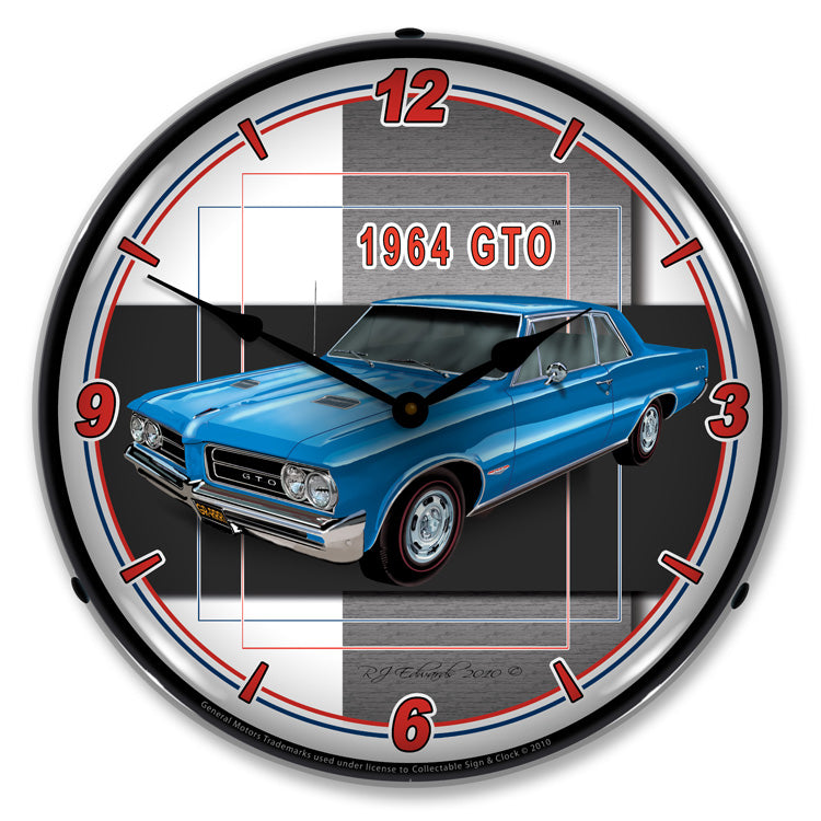 1964 GTO LED Clock – Studio 21 Graphix