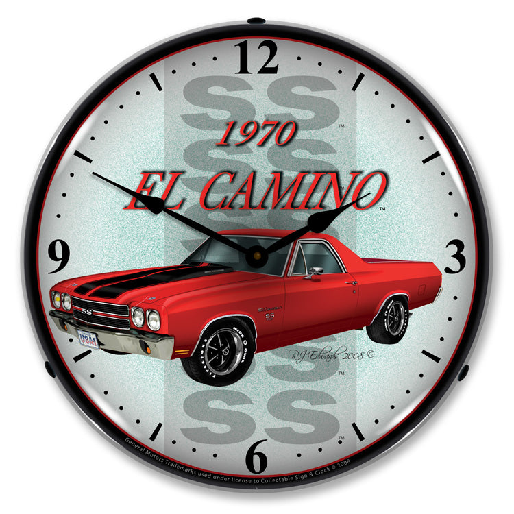 1970 El Camino SS LED Clock – Studio 21 Graphix