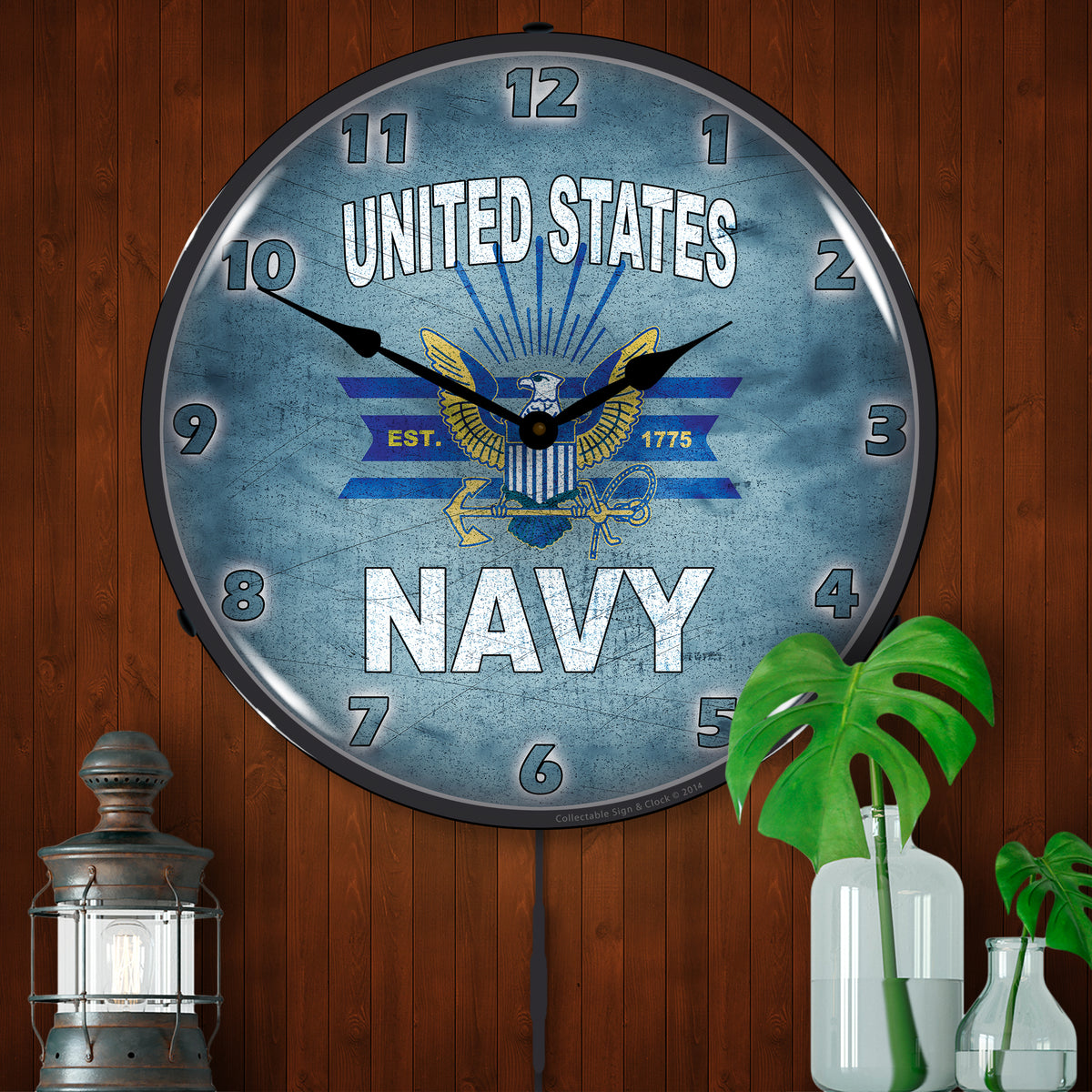 United States Navy LED Clock – Studio 21 Graphix