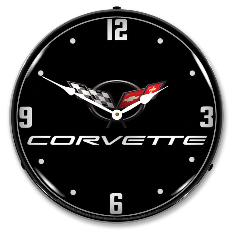 C5 Corvette Black Tie LED Clock – Studio 21 Graphix