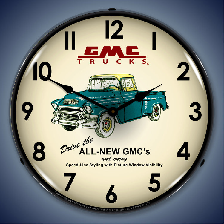 GMC Trucks 1956 LED Clock – Studio 21 Graphix