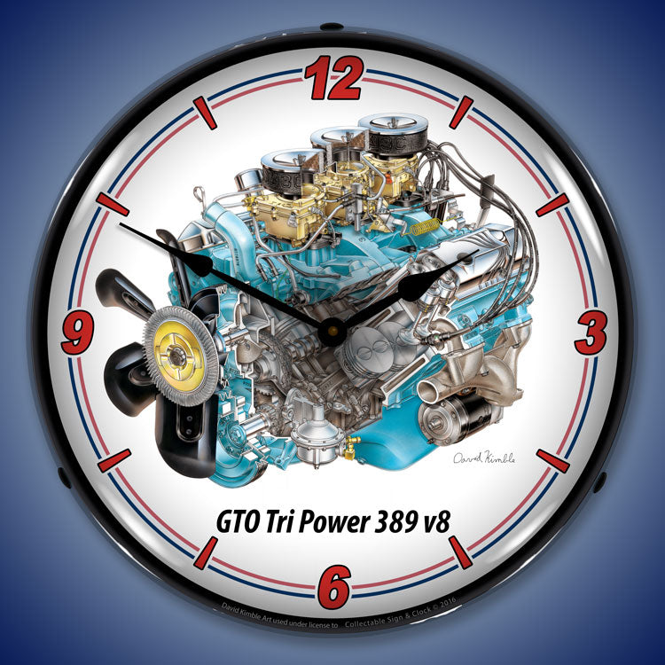 GTO Tri Power V8 LED Clock – Studio 21 Graphix