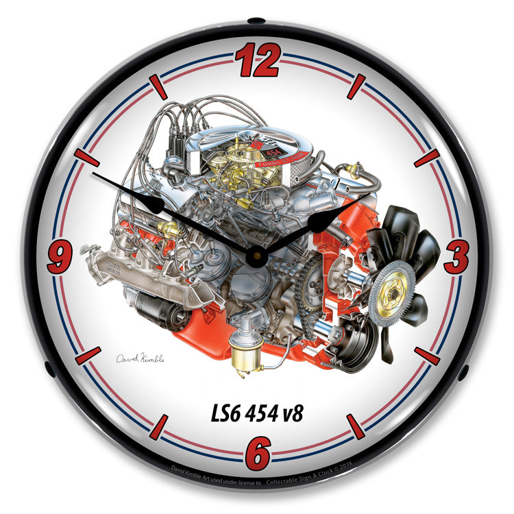 LS6 454 V8 LED Clock – Studio 21 Graphix