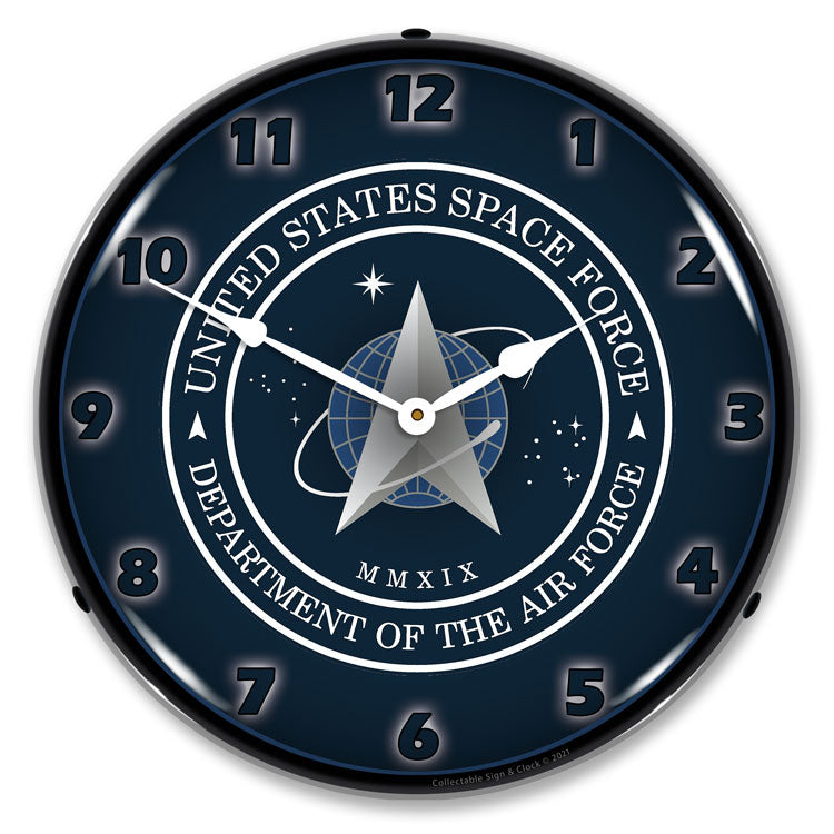 Space Force LED Clock – Studio 21 Graphix